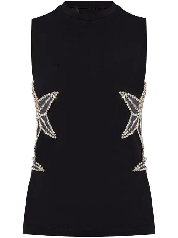 Dsquared2 Crystal-embellished Cotton Vest - Black