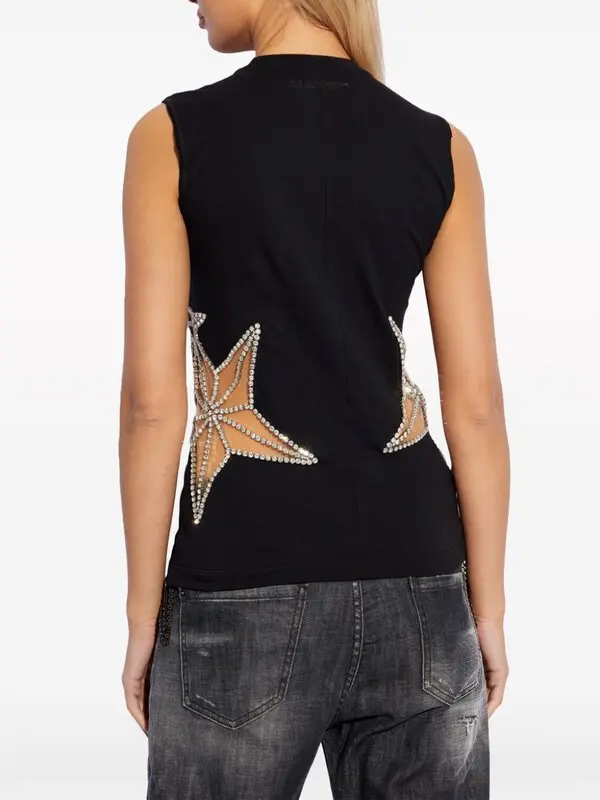 Dsquared2 Crystal-embellished Cotton Vest