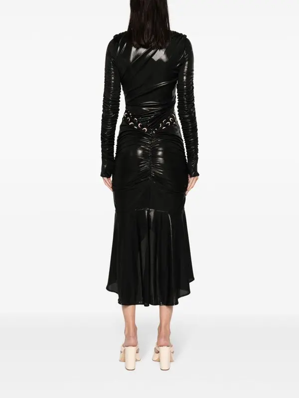 MARINE SERRE Regenerated Draped Midi Dress