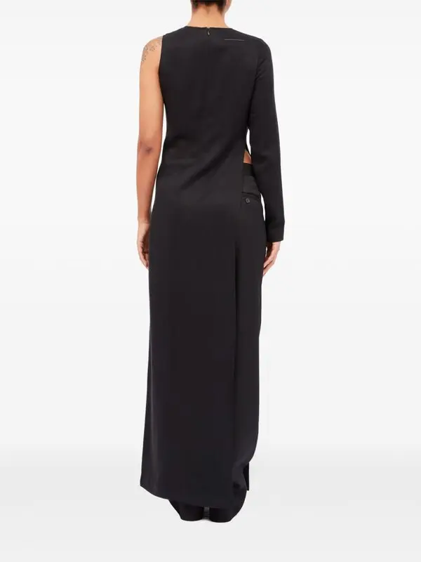 MAISON MARGIELA Pintucked One-shoulder Blouse