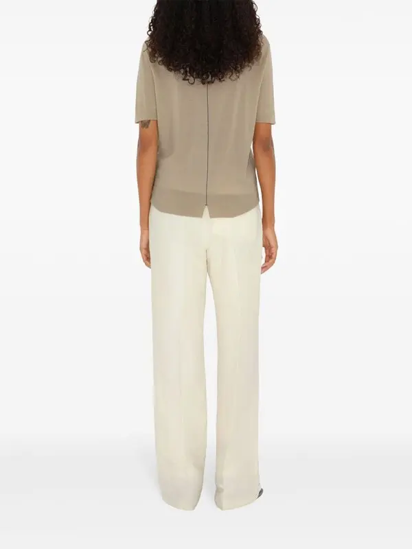 Burberry Fine-knit Wool Top - Neutrals