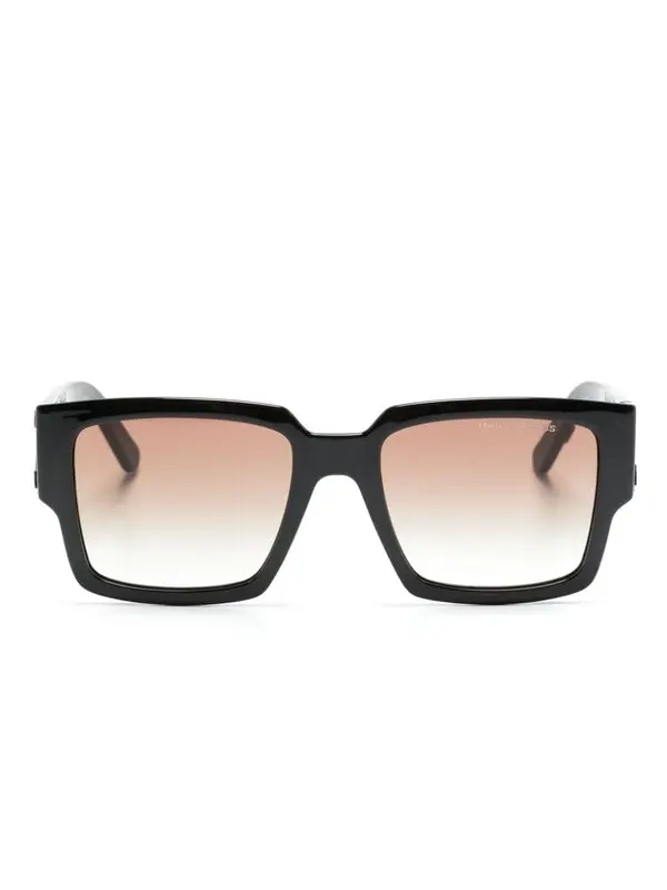 Marc Jacobs Bold Logo Square-frame Sunglasses - Black