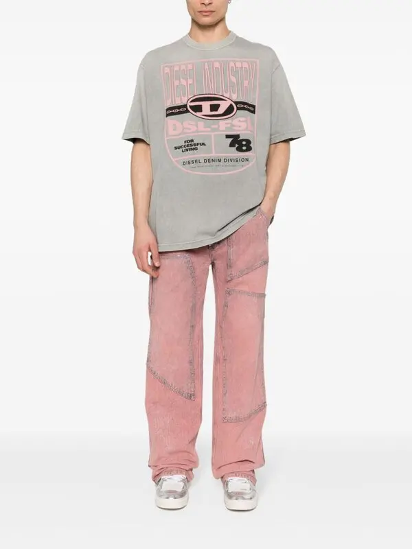 DIESEL® Logo-print Cotton T-shirt