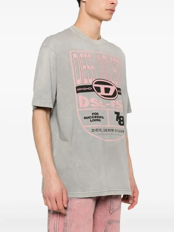 DIESEL® Logo-print Cotton T-shirt