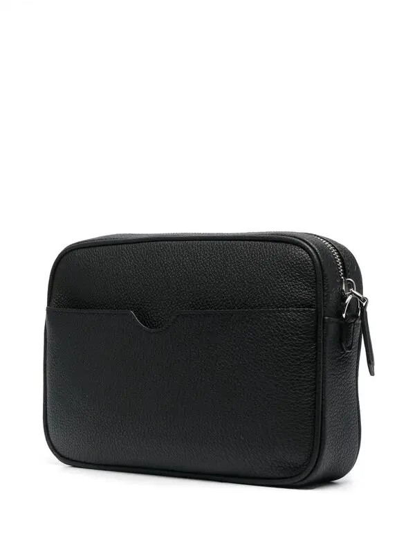 Fendi Embossed-logo Shoulder Bag - Black