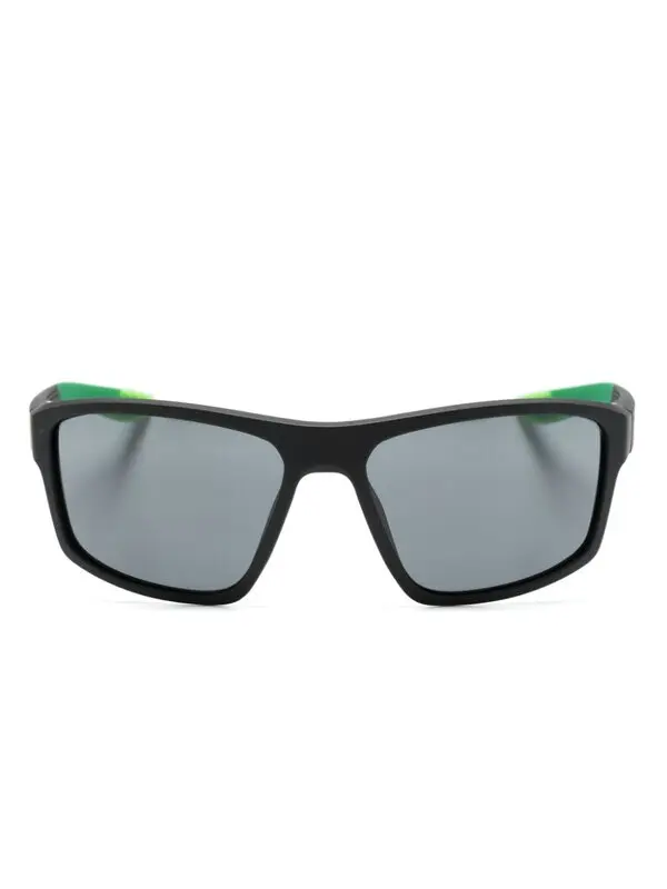 Nike Brazen Fury Rectangle-frame Sunglasses - Black