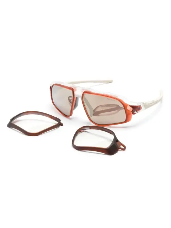 Nike Flyfree Navigator-frame Sunglasses - Red