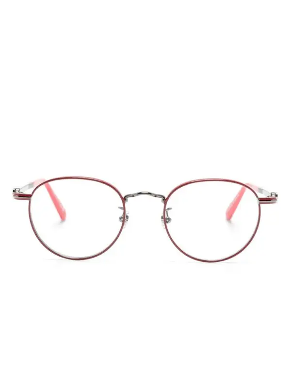 Moncler Round-frame Glasses - Red
