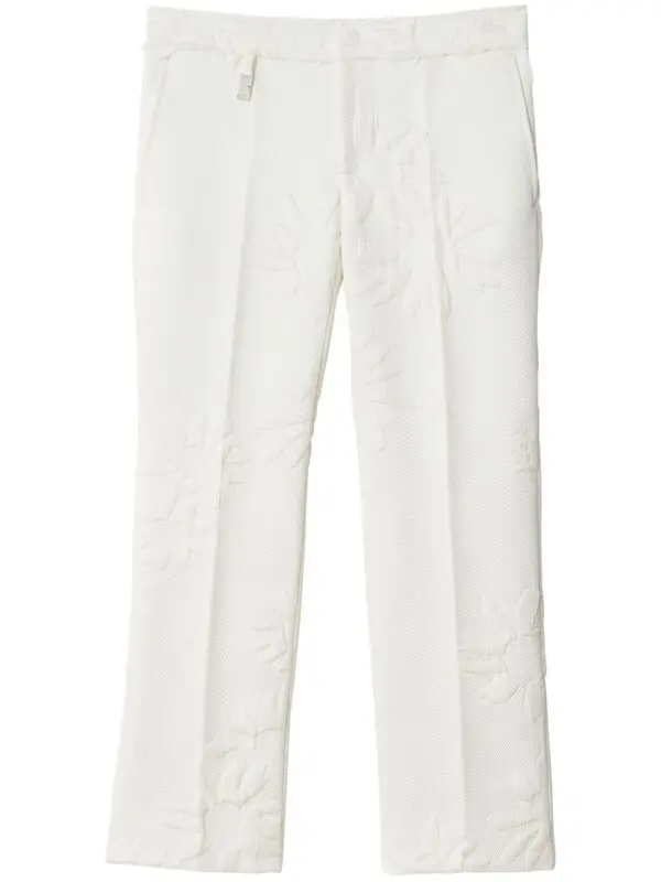 Burberry Embroidered Straight-leg Trousers