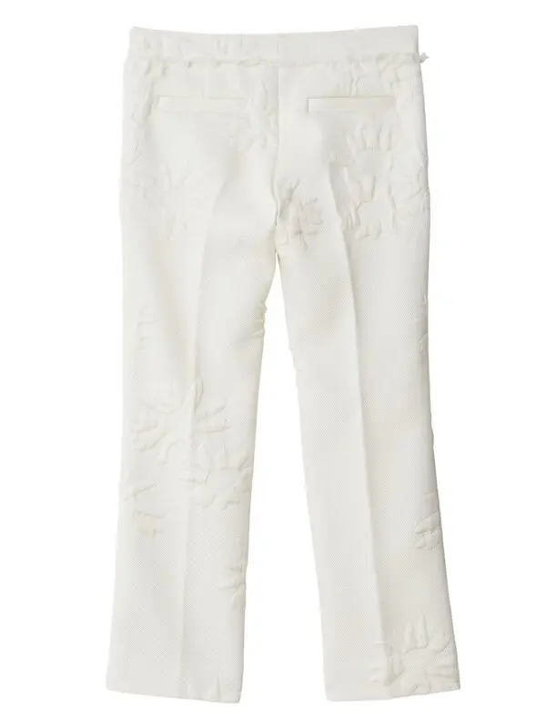 Burberry Embroidered Straight-leg Trousers