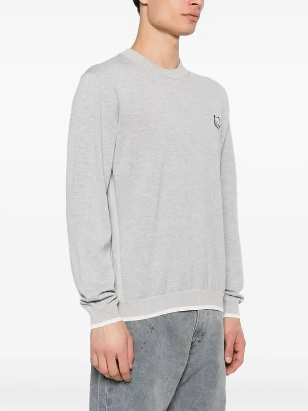 Maison Kitsuné Fox-motif Knitted Jumper