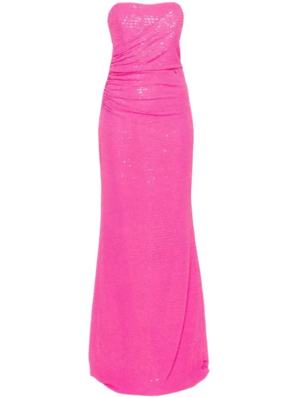 NISSA Strapless Sequin Gown