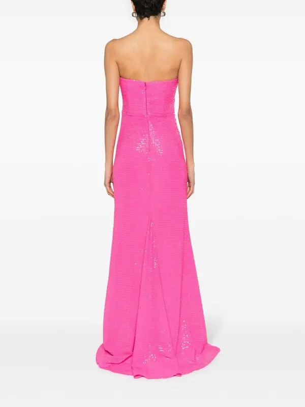 NISSA Strapless Sequin Gown