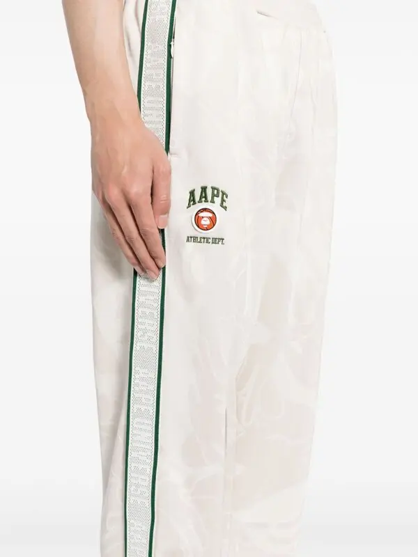 AAPE BY *A BATHING APE Logo-embroidered Jacquard Track Pants