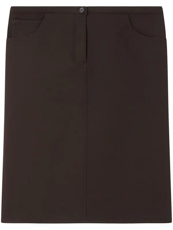 COURREGES Low-waist Midi Skirt