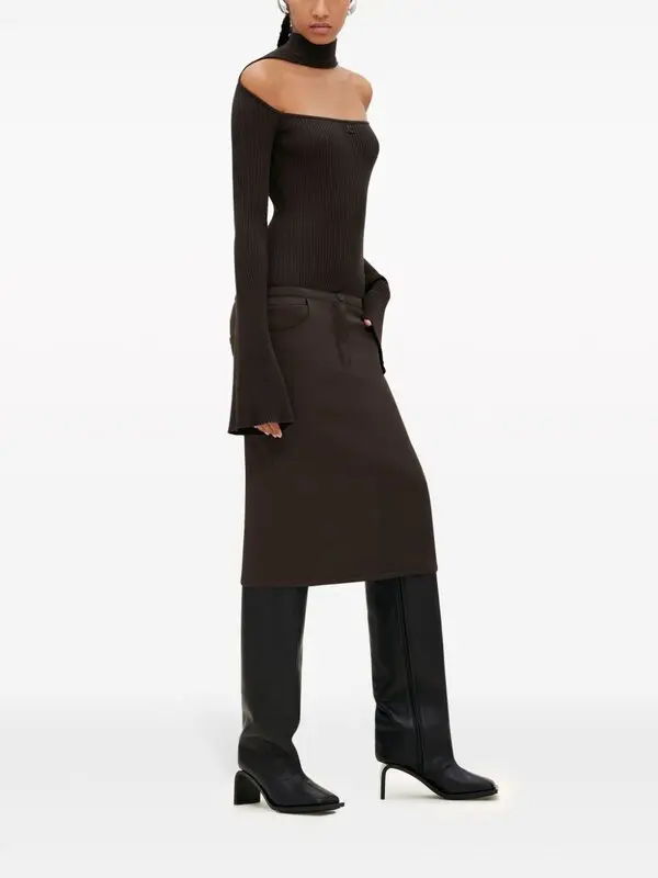 COURREGES Low-waist Midi Skirt
