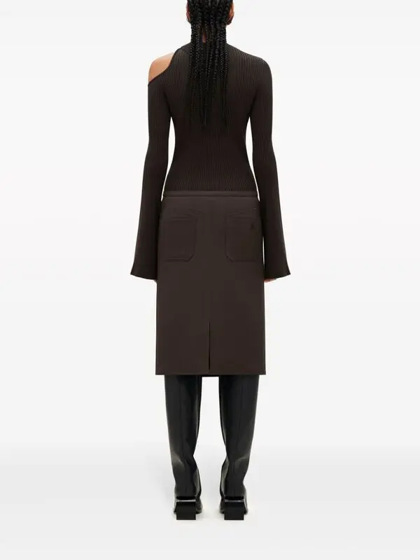 COURREGES Low-waist Midi Skirt