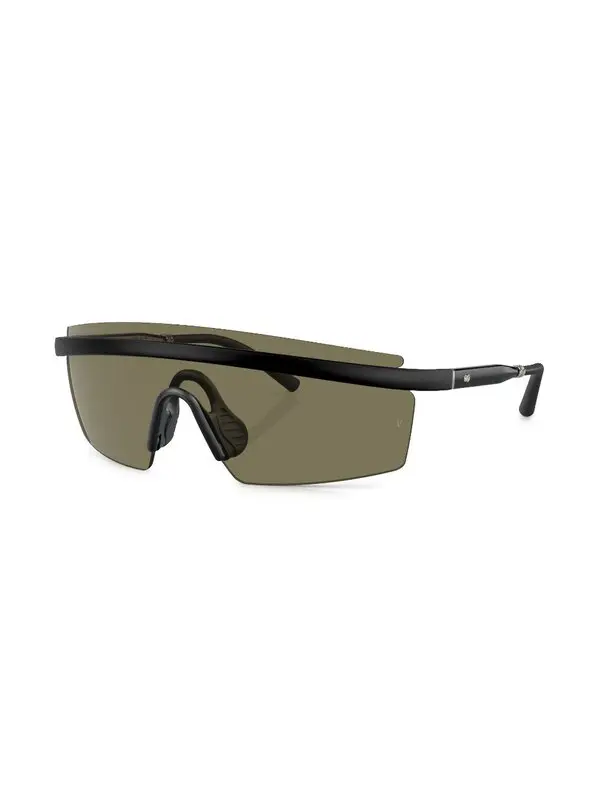 Oliver Spencer R-4 Mask Frame Sunglasses - Black