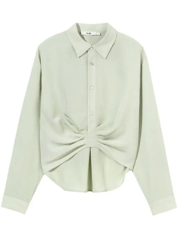 B+AB Ruched Long-sleeve Shirt