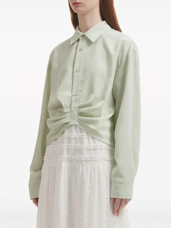 B+AB Ruched Long-sleeve Shirt