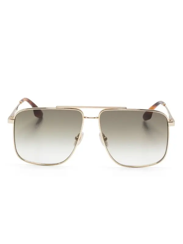 Victoria Beckham V-line Navigator Pilot-frame Sunglasses - Gold