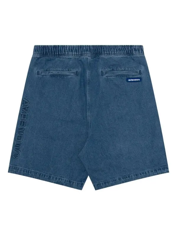 AAPE BY *A BATHING APE® Logo-embossed Denim Shorts