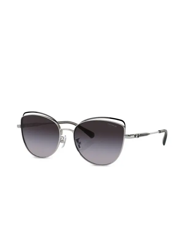 COACH Bandit Wire Oval-frame Sunglasses - Black