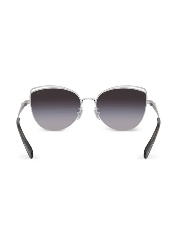 COACH Bandit Wire Oval-frame Sunglasses - Black