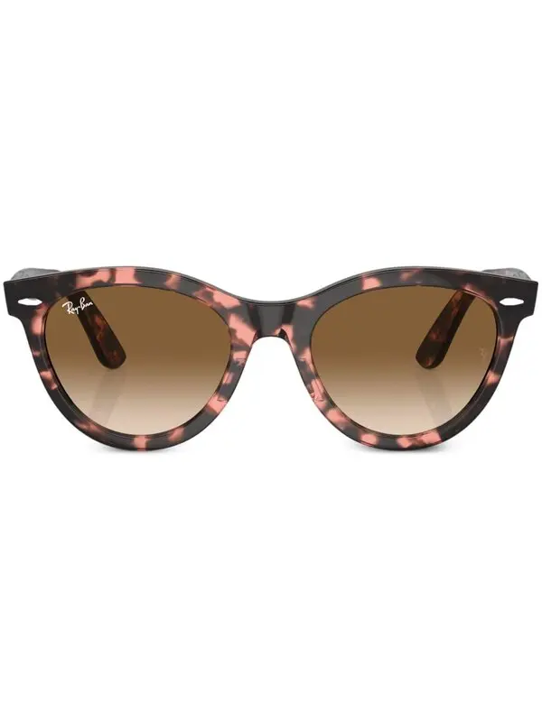 Ray-ban Wayfarer Round-frame Sunglasses - Pink