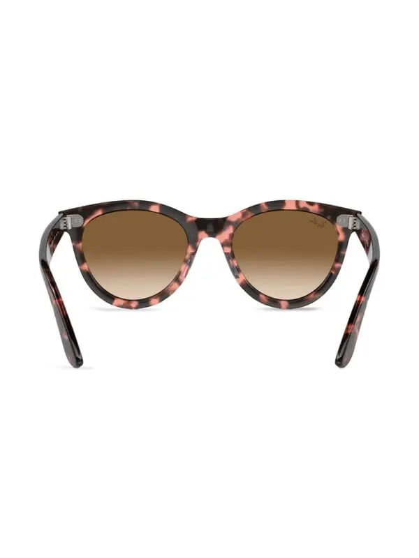 Ray-ban Wayfarer Round-frame Sunglasses - Pink