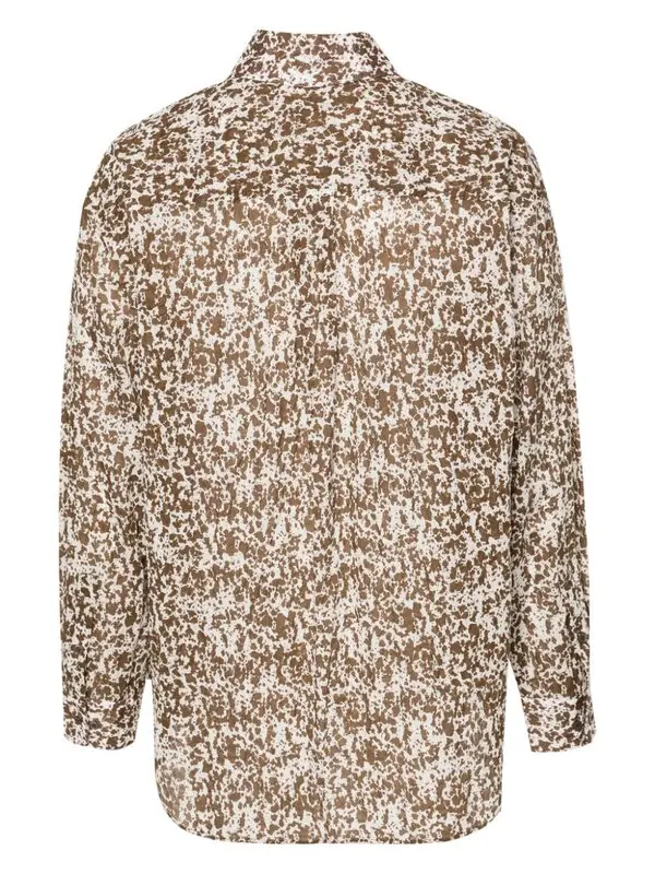 LEMAIRE Abstract-print Cotton Shirt