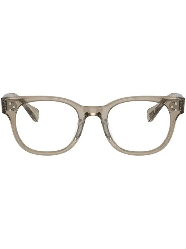 Oliver Spencer Afton Square-frame Glasses - Neutrals