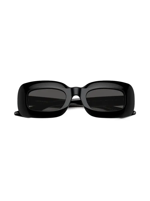 Oliver Spencer 1966c Rectangle-frame Sunglasses - Black