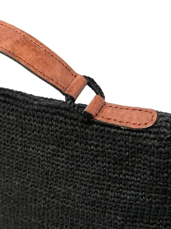 IBELIV Lahady Raffia Tote Bag - Black