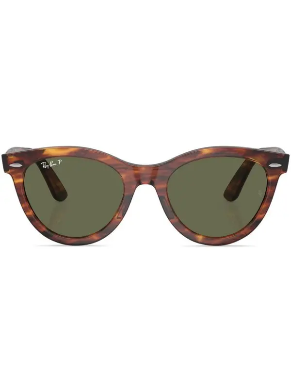 Ray-ban Wayfarer Round Frame Sunglasses - Brown