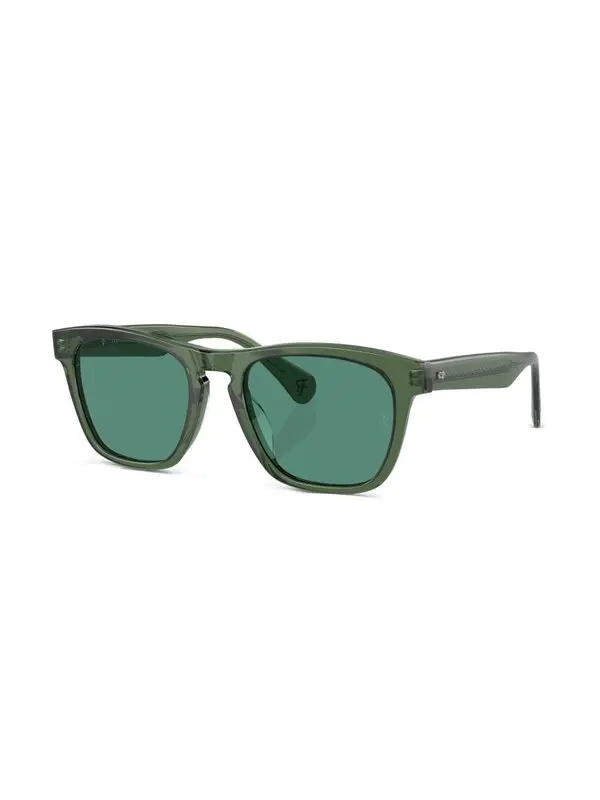 Oliver Spencer R-3 Wayfarer Sunglasses - Green