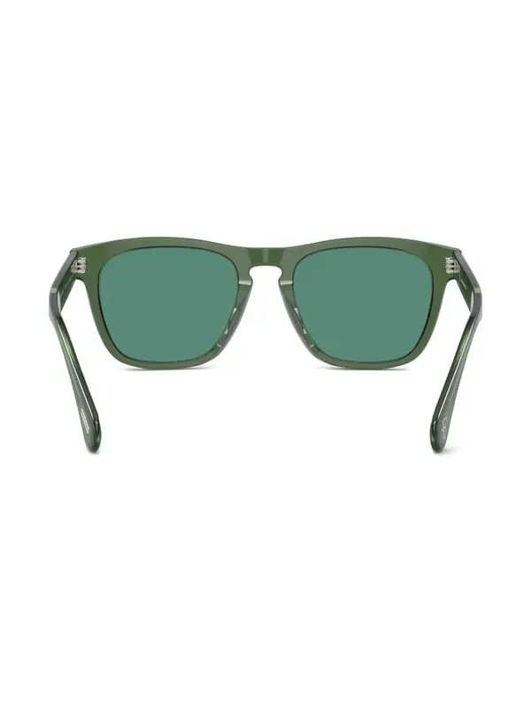 Oliver Spencer R-3 Wayfarer Sunglasses - Green