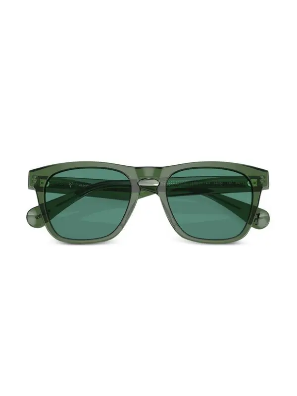 Oliver Spencer R-3 Wayfarer Sunglasses - Green