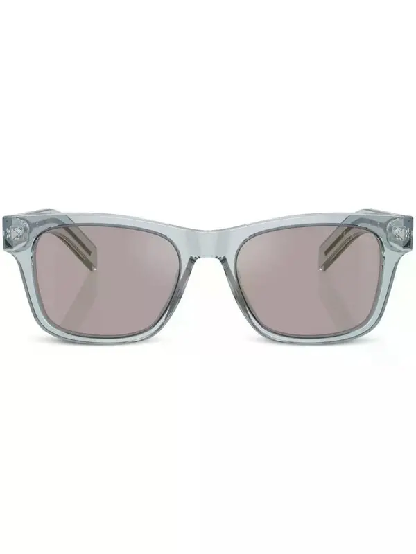 Prada Logo-engraved Square-frame Sunglasses - Neutrals