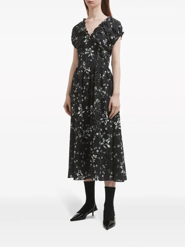B+AB Floral-print Midi Dress