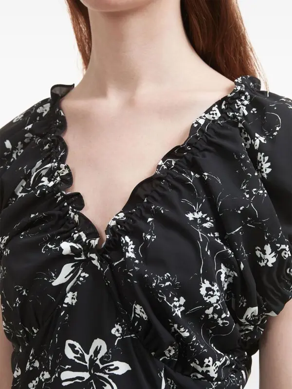 B+AB Floral-print Midi Dress