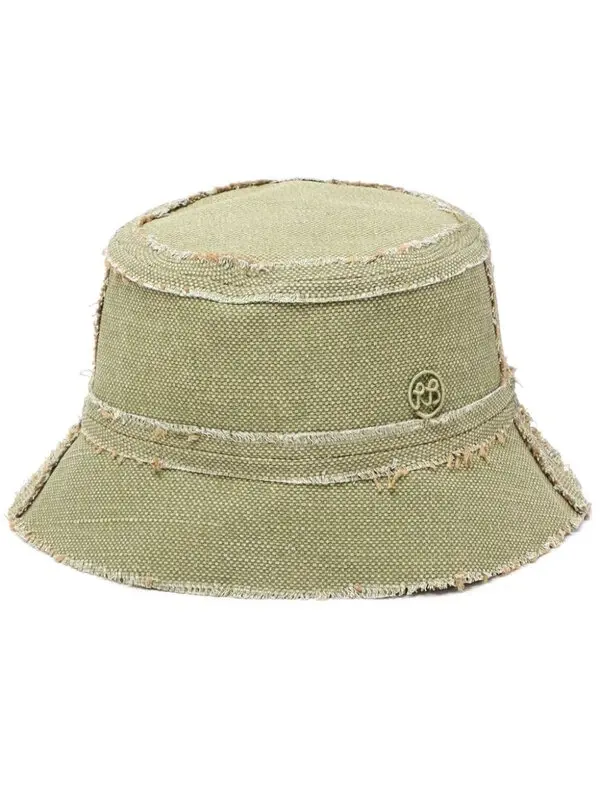 Ruslan Baginskiy Logo-patch Frayed Bucket Hat - Green