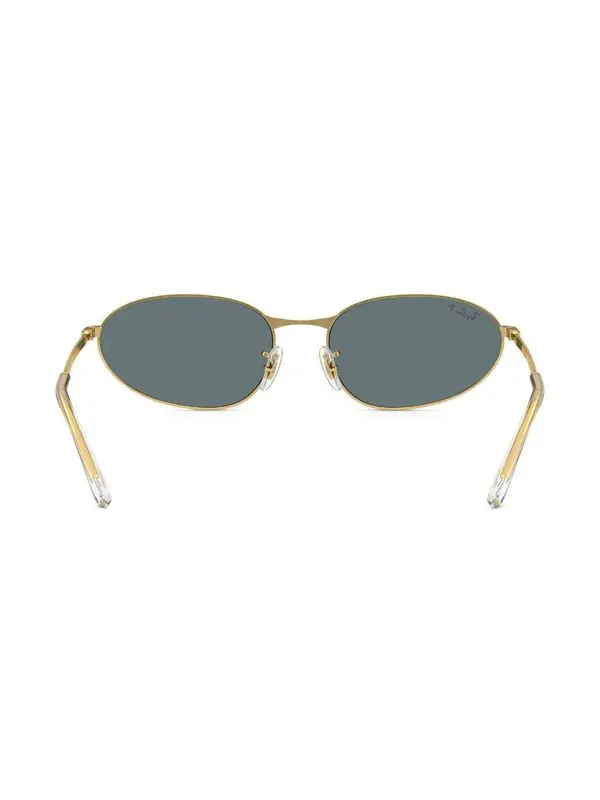 Ray-ban Oval-frame Sunglasses - Gold