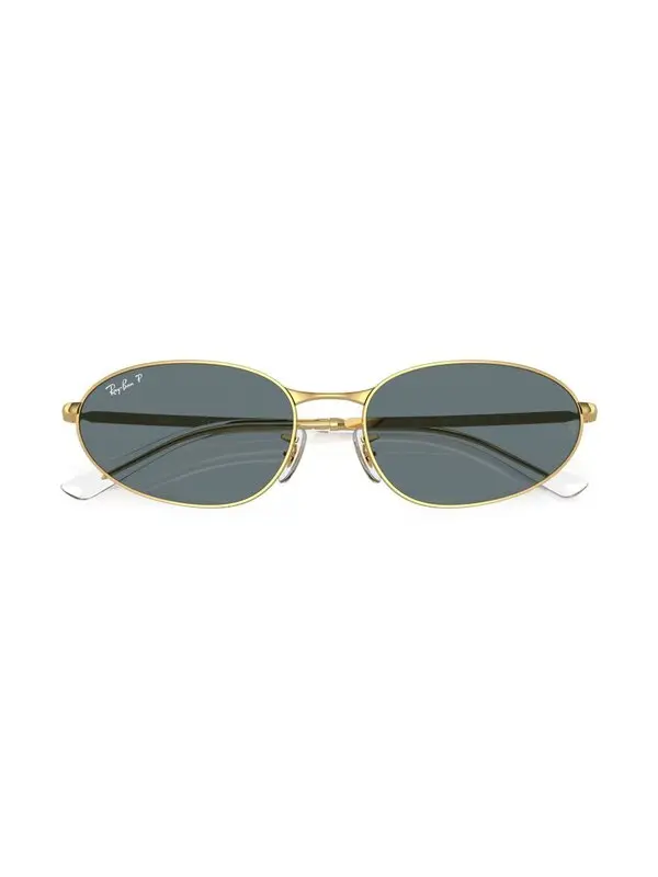 Ray-ban Oval-frame Sunglasses - Gold