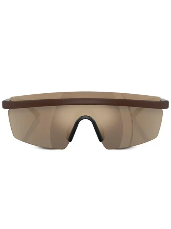Oliver Spencer R-4 Mask-frame Sunglasses - Brown
