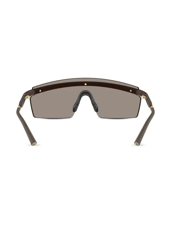 Oliver Spencer R-4 Mask-frame Sunglasses - Brown