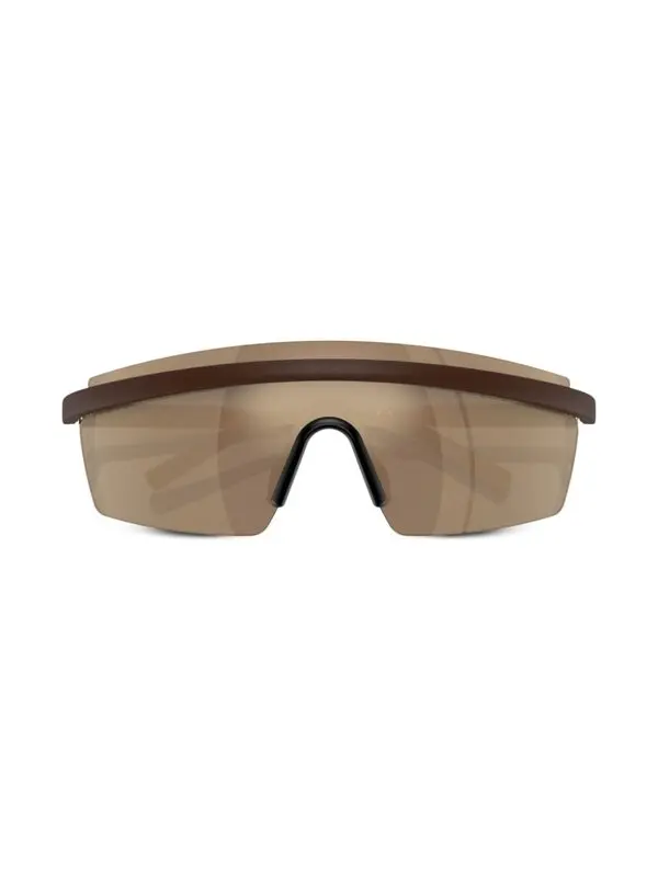Oliver Spencer R-4 Mask-frame Sunglasses - Brown