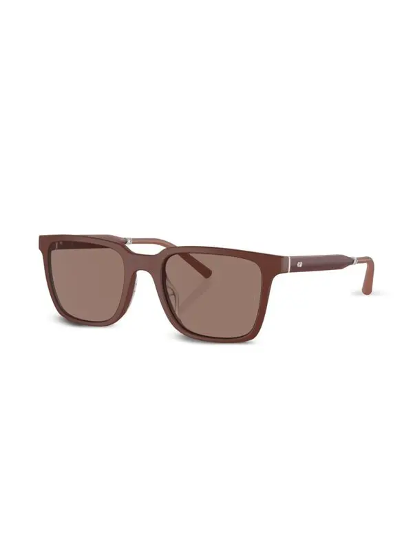 Oliver Spencer Mr. Federer Square-frame Sunglasses - Red