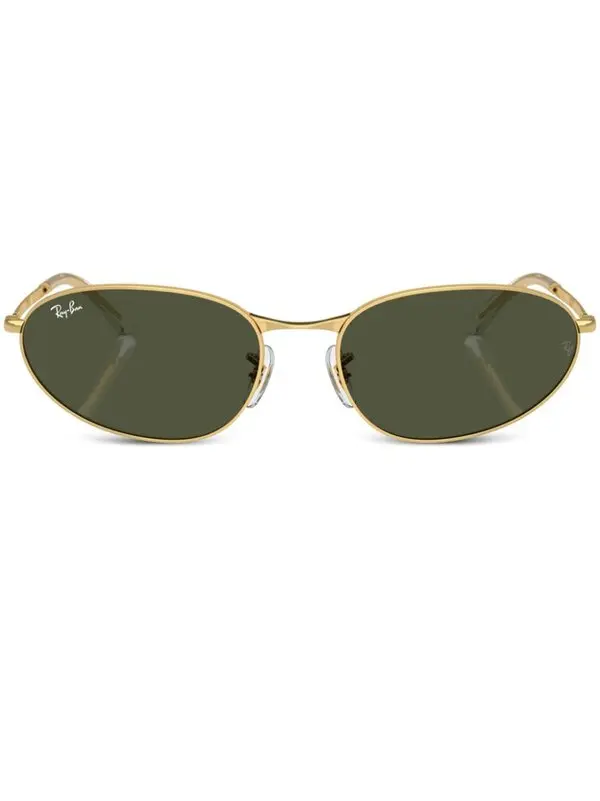 Ray-ban Oval-frame Sunglasses - Gold