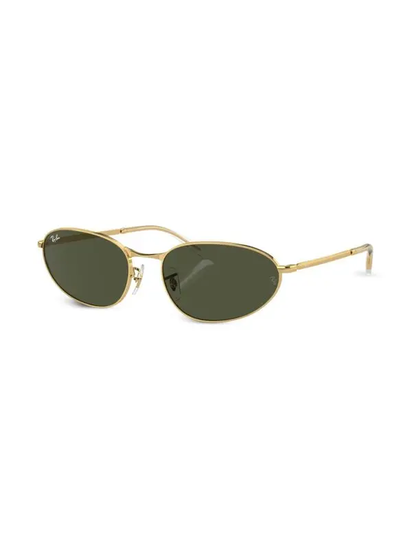 Ray-ban Oval-frame Sunglasses - Gold
